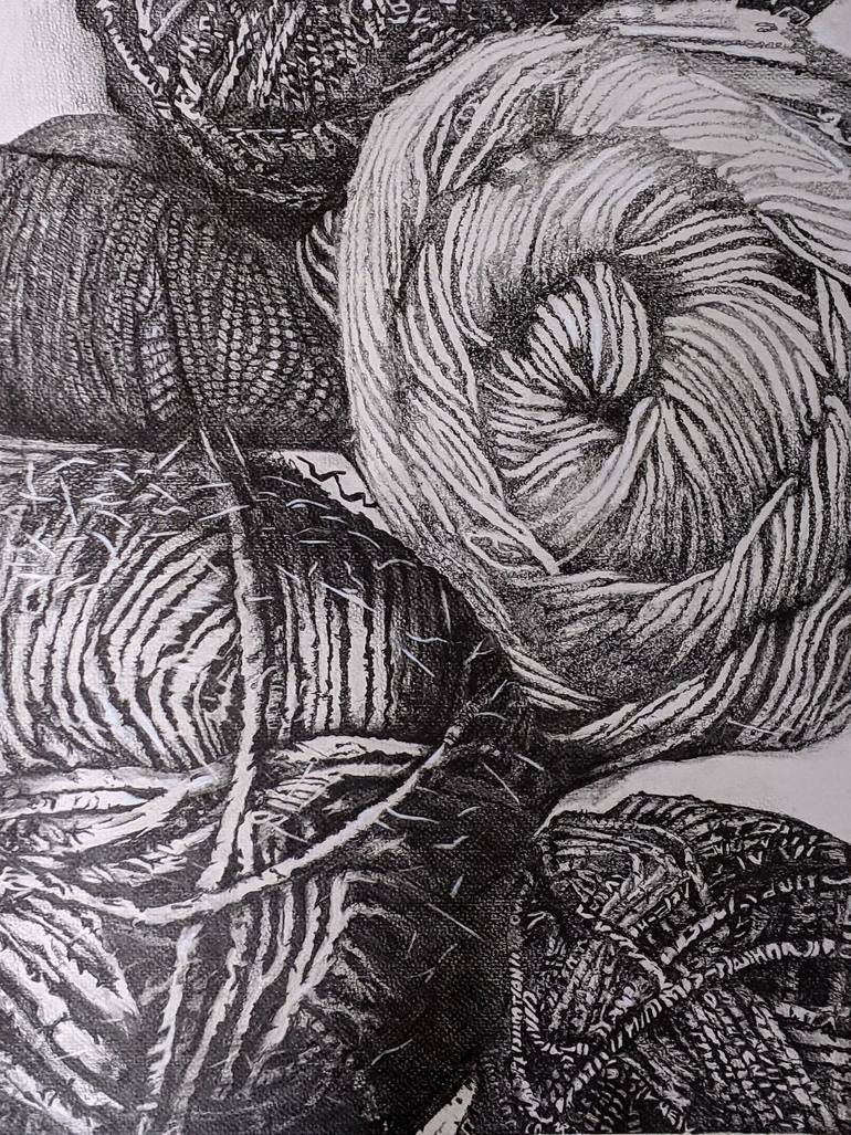 Telling Yarns Drawing by Kellie Close | Saatchi Art