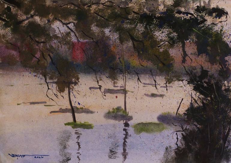 Sunset Painting by Ashfaque Bappy | Saatchi Art