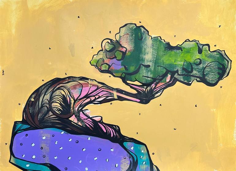 Royal Bonsai Painting by Damion Cook | Saatchi Art