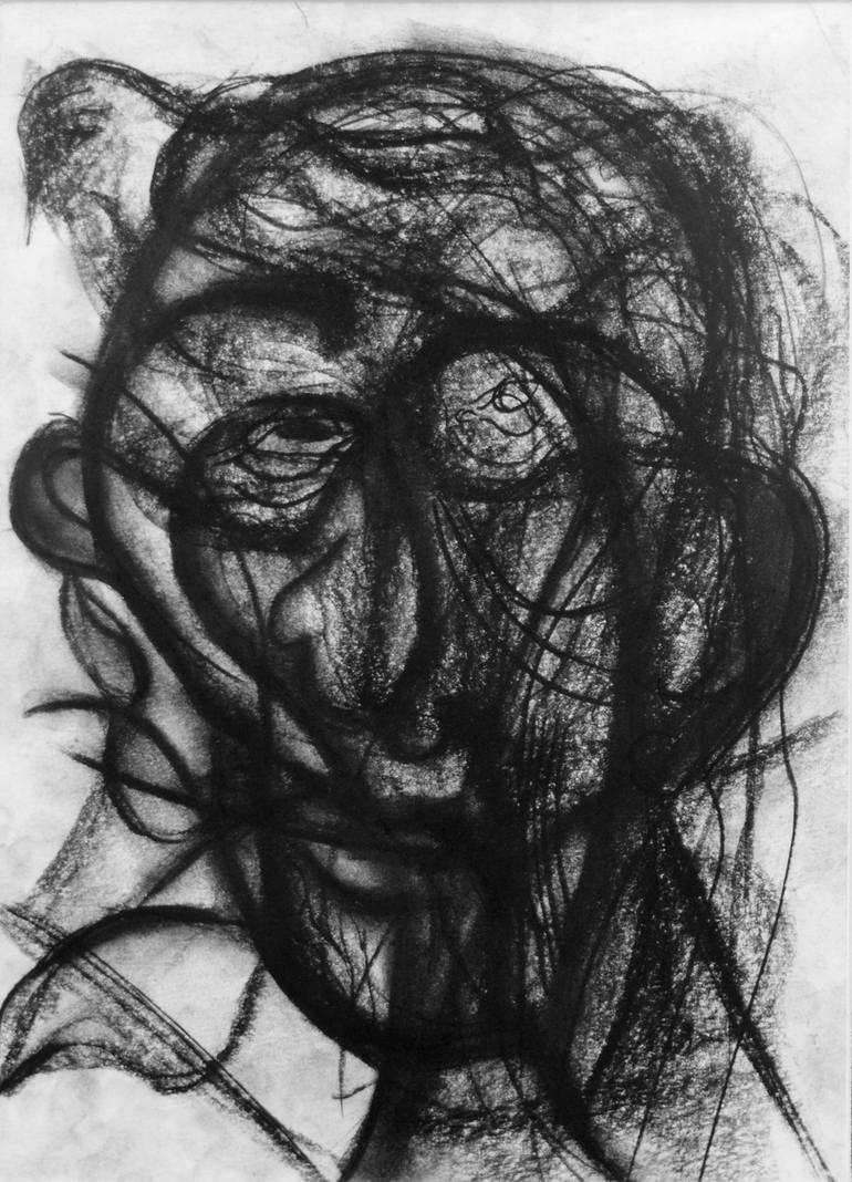 Birdman 20.5x29cm pencil and charcoal drawing on paper 1992 Drawing by ...