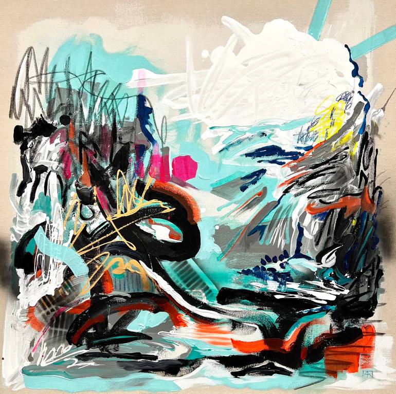 Small Talk Painting by Tania LaCaria | Saatchi Art