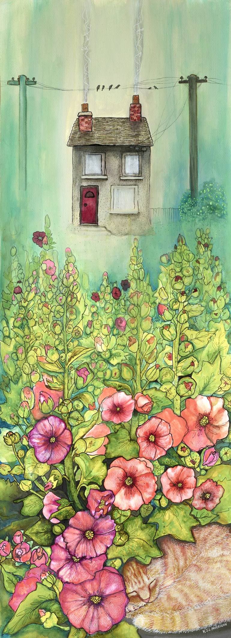 Snug Drawing by Kate Morrison | Saatchi Art