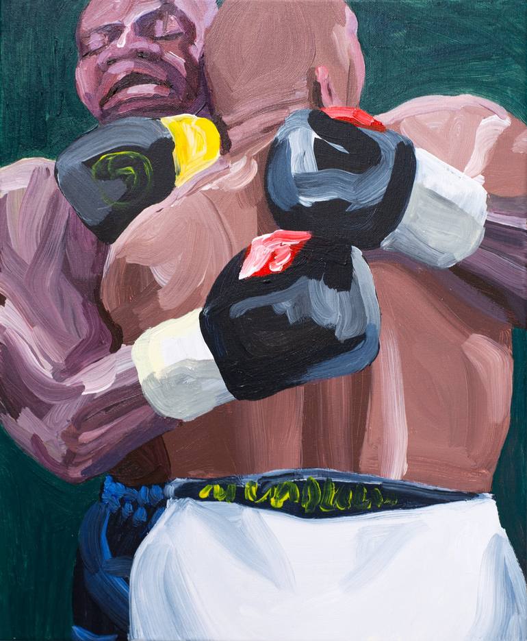 The hug Painting by Blanca Tejerina Peces | Saatchi Art