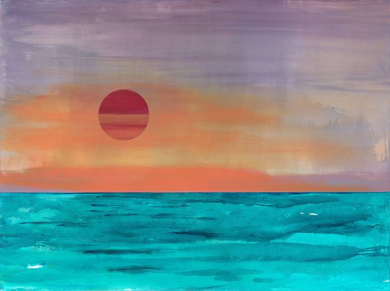 Sunset Painting by Karl Reid | Saatchi Art