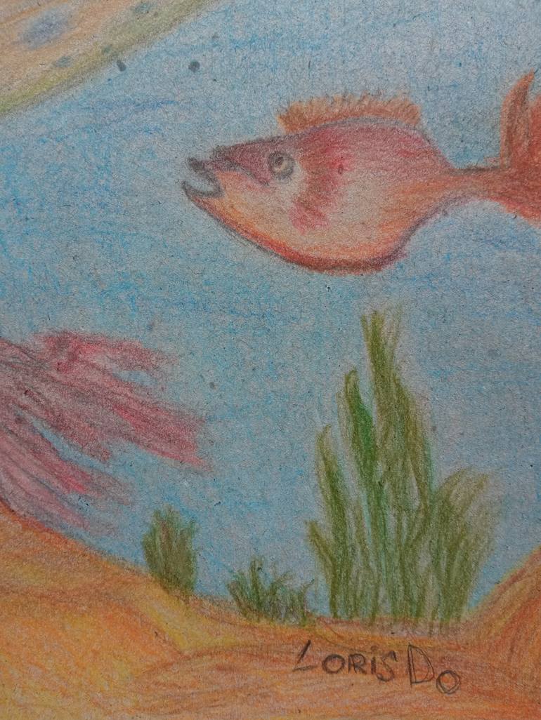 Meditation Water Spirits Drawing by Larisa Leontjeva | Saatchi Art