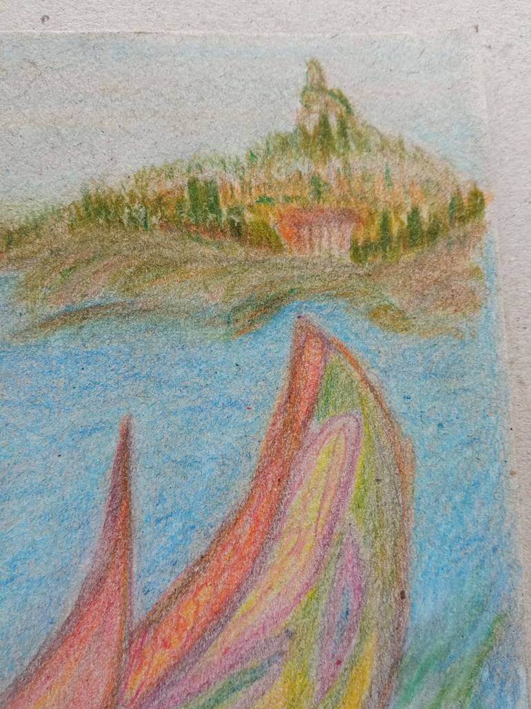 Meditation Water Spirits Drawing by Larisa Leontjeva | Saatchi Art