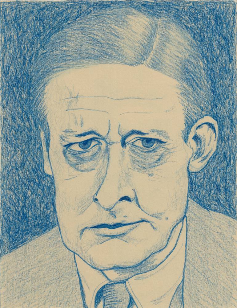 Poet Drawing by Jane Brown | Saatchi Art