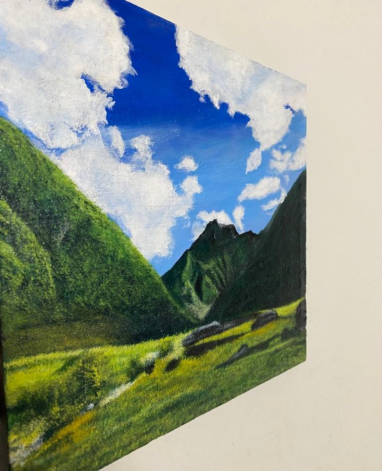 Tormik Meadows Roundu, Gilgit Baltistan Painting by Ayesha Qureshi ...