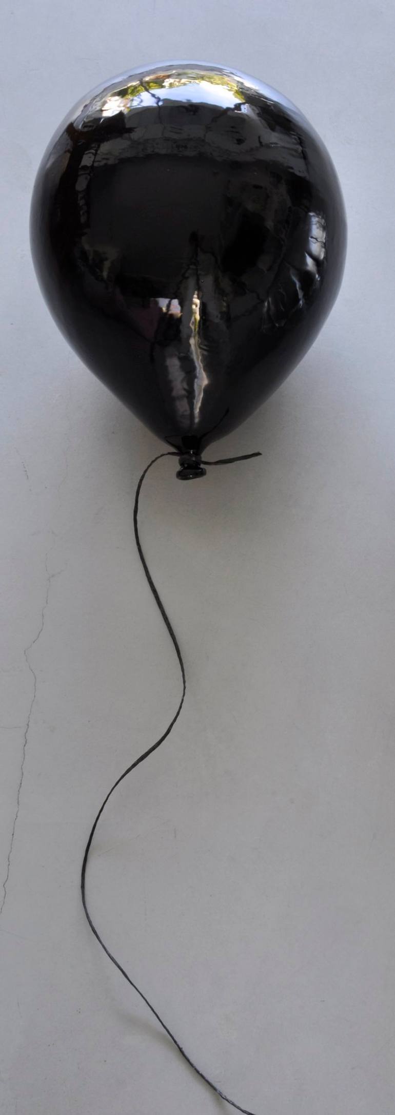 Black Ceramic Balloon Sculpture by Sivan Sternbach | Saatchi Art