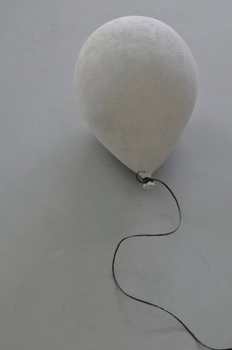 Grey Clay, Ceramic Balloon Sculpture by Sivan Sternbach | Saatchi Art