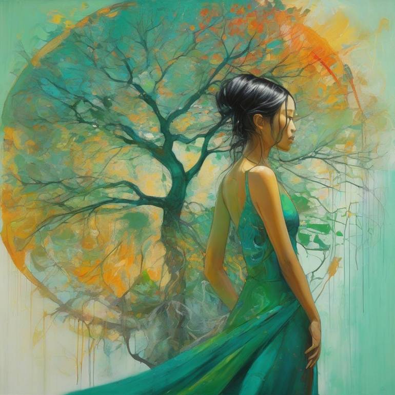 Gyeong-Suk's Jinn Digital by Melanie Leach | Saatchi Art