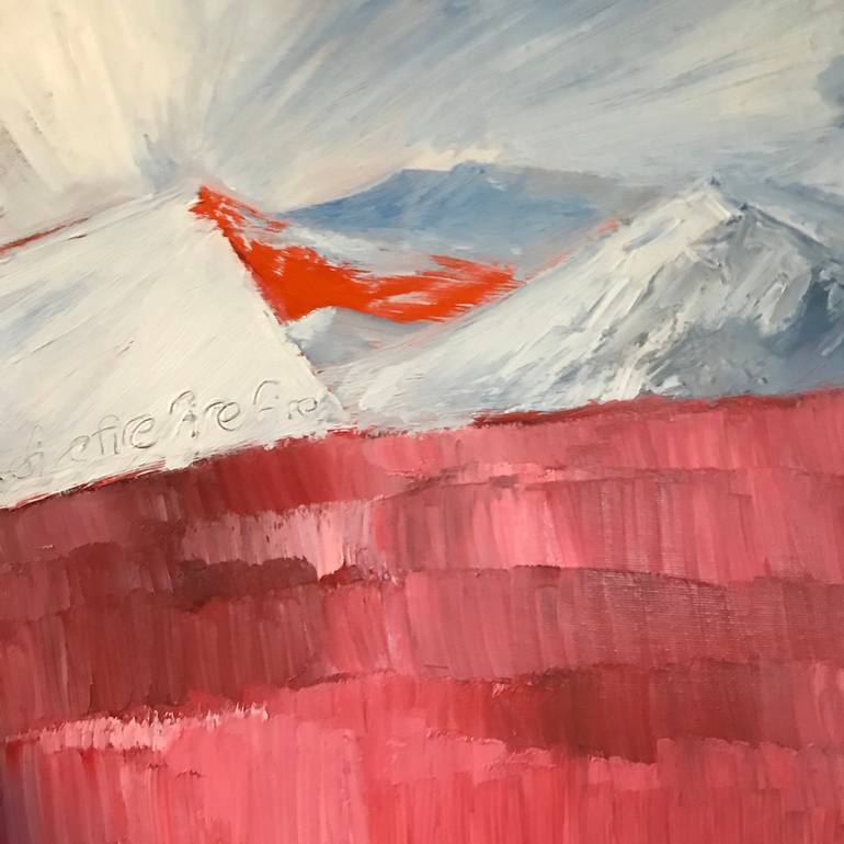 Fire on the Mountain Painting by Raymond Prucher | Saatchi Art