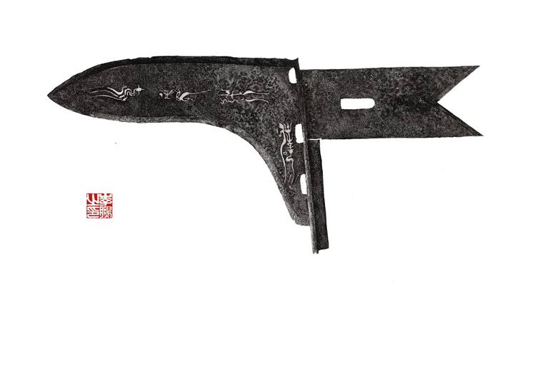 Gold Mingwen Xuan Liao Ge Drawing by 苏 苏力德 | Saatchi Art