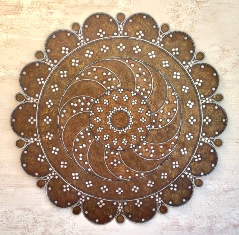 Healing Medallion Painting by Javier Romano | Saatchi Art