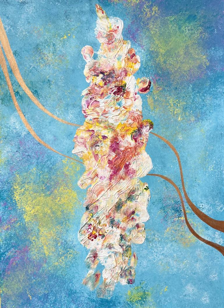 Blossom, Deconstructed Painting by Karyna Rozumenko | Saatchi Art
