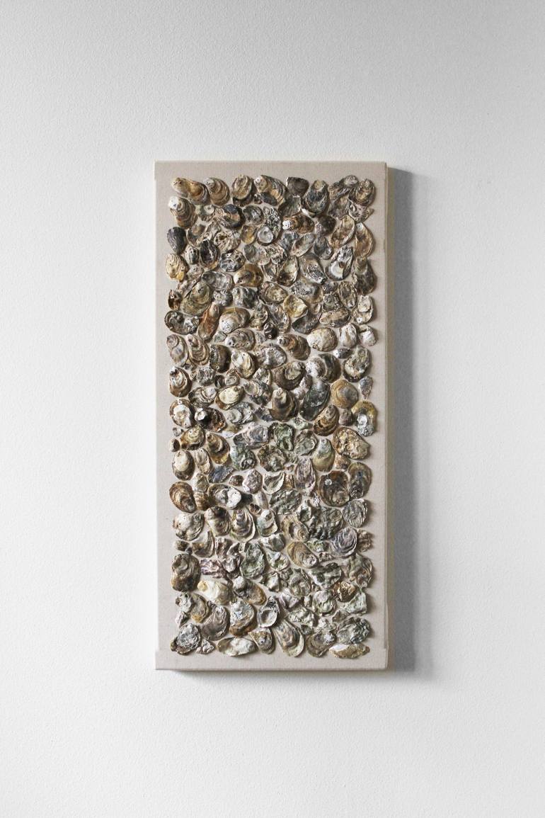 Oyster Shell Wall Sculpture Sculpture by Morgan Young | Saatchi Art