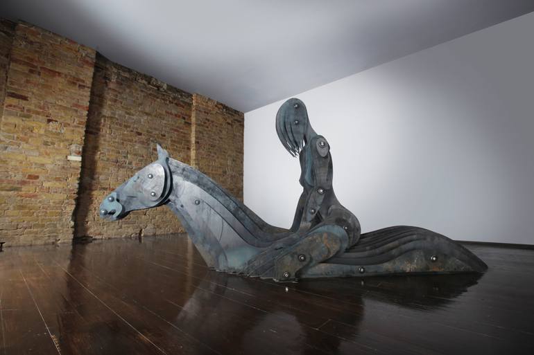 Female Rider Sculpture by Alex Lidagovsky | Saatchi Art