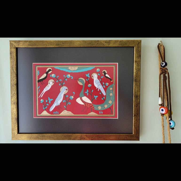 Kelile and Dimna Painting by Sibel Dogan | Saatchi Art