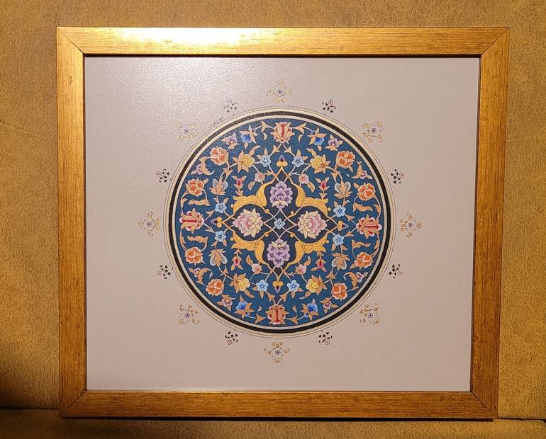 Elegant Handmade Ottoman Wall Art, Rumi, Tezhip Painting by Sibel Dogan ...