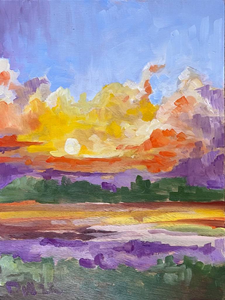 Midwestern Plains Painting by Devon Wick | Saatchi Art