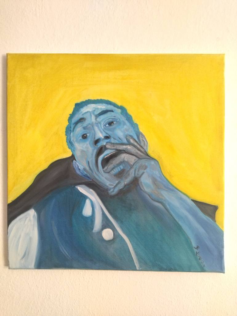 the desperate man(self-portrait) Painting by FRANCESCO FODDIS | Saatchi Art