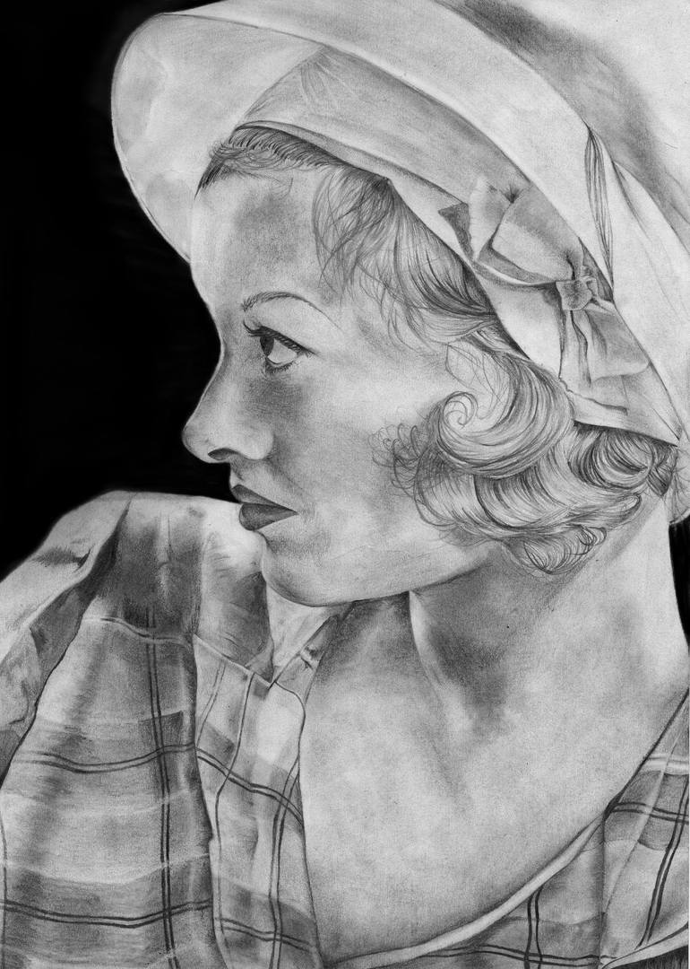Joan Crawford Drawing by Anastasiia Roman | Saatchi Art