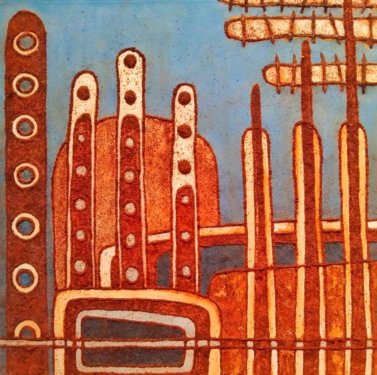 De Serie Referencias Espaciales Painting by Oscar Londoño | Saatchi Art