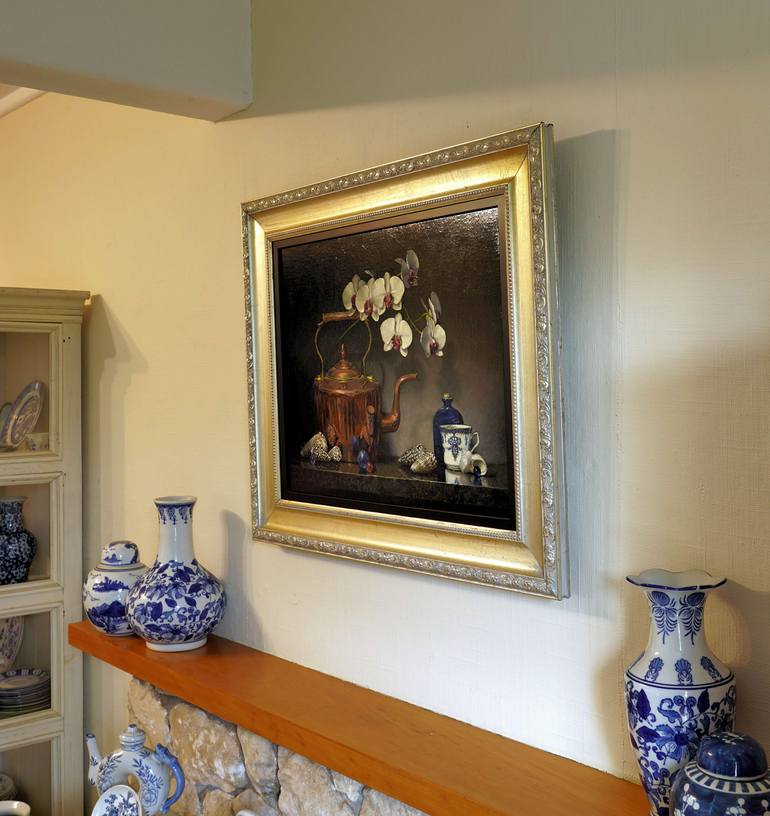 Orchid Blue Version 2 Painting by ken Hunt | Saatchi Art