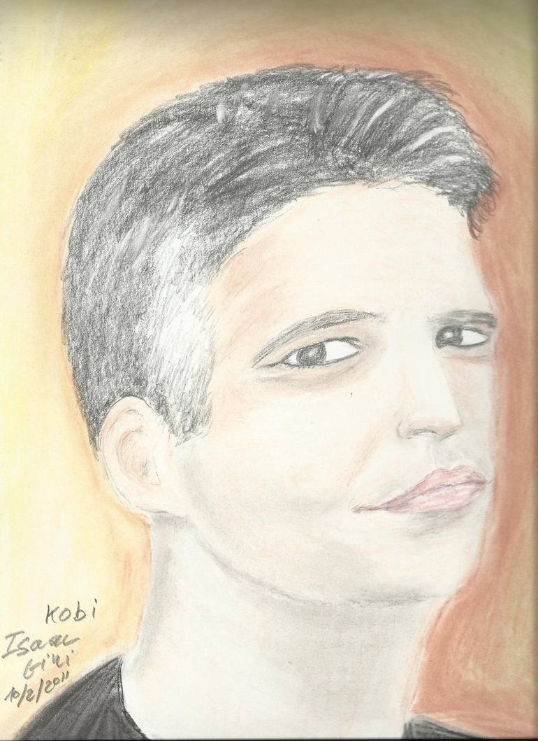 Kobi - portrait Drawing by isaac eini | Saatchi Art