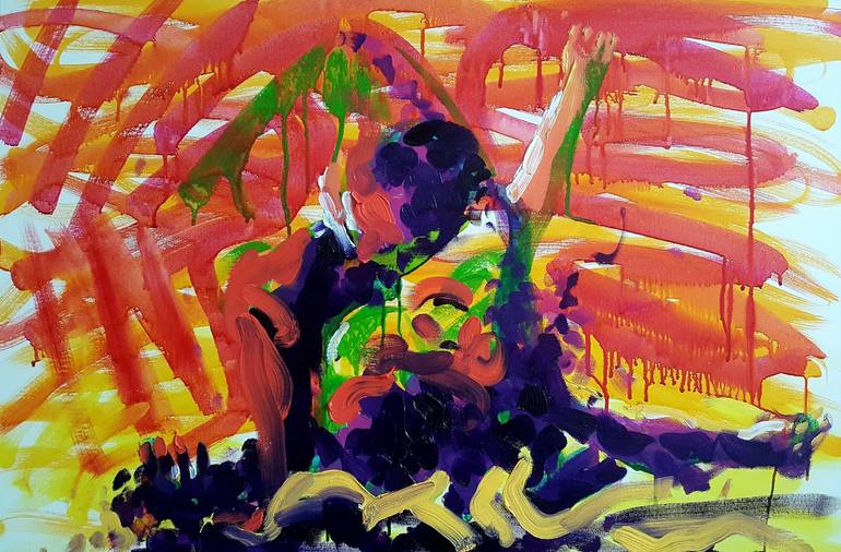 Solar Flare Painting by John Derrick | Saatchi Art