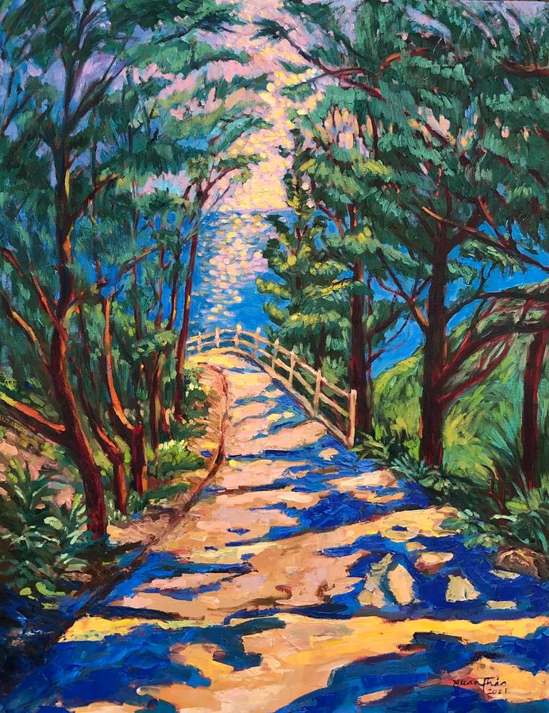 A beautiful sunny day Painting by Thi Xuan Thao Le | Saatchi Art