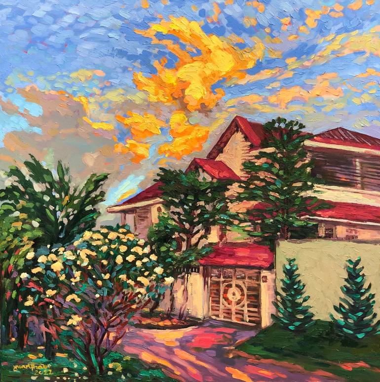 Spring sunshine Painting by Thi Xuan Thao Le | Saatchi Art