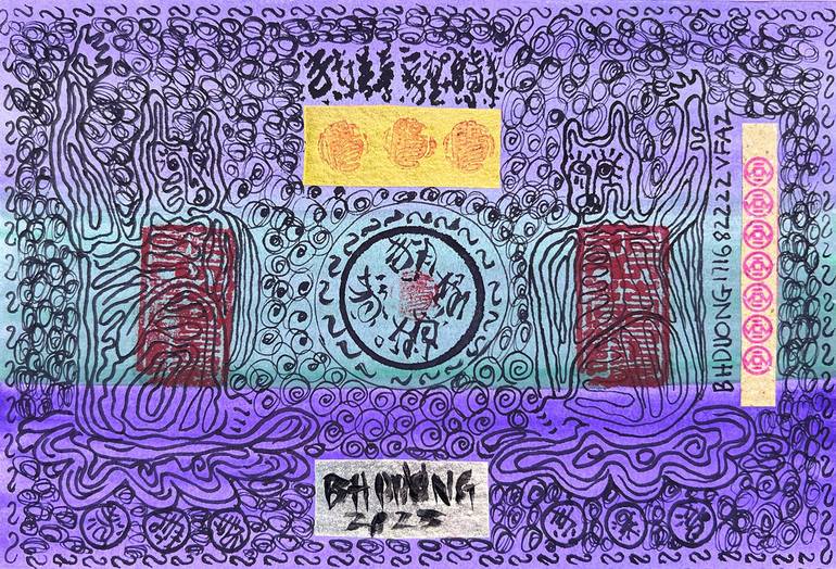 Spirit money no 3-3 Painting by Bui Hoang Duong | Saatchi Art