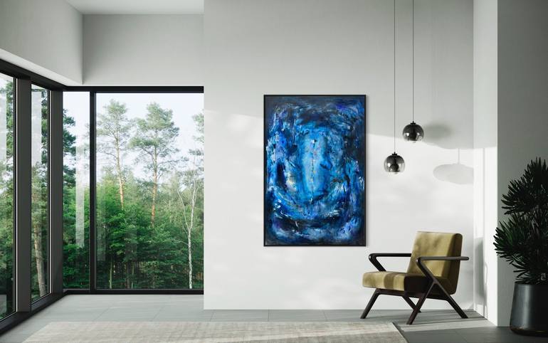 A Celestial Passage Where Seas Split Painting by Amber Sykes | Saatchi Art