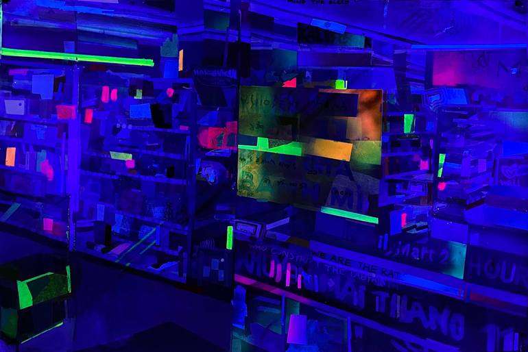 Family Mart, Saigon Painting by Jonathan Butterick | Saatchi Art