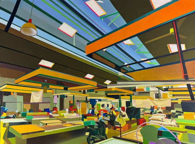 Yaowarat Old Market, Bangkok Painting by Jonathan Butterick | Saatchi Art