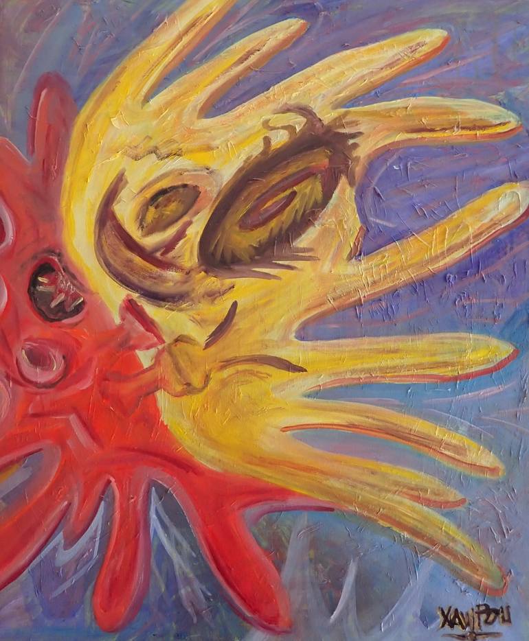 SENSUAL FUSION Painting by XAVIER POU GONZALEZ | Saatchi Art