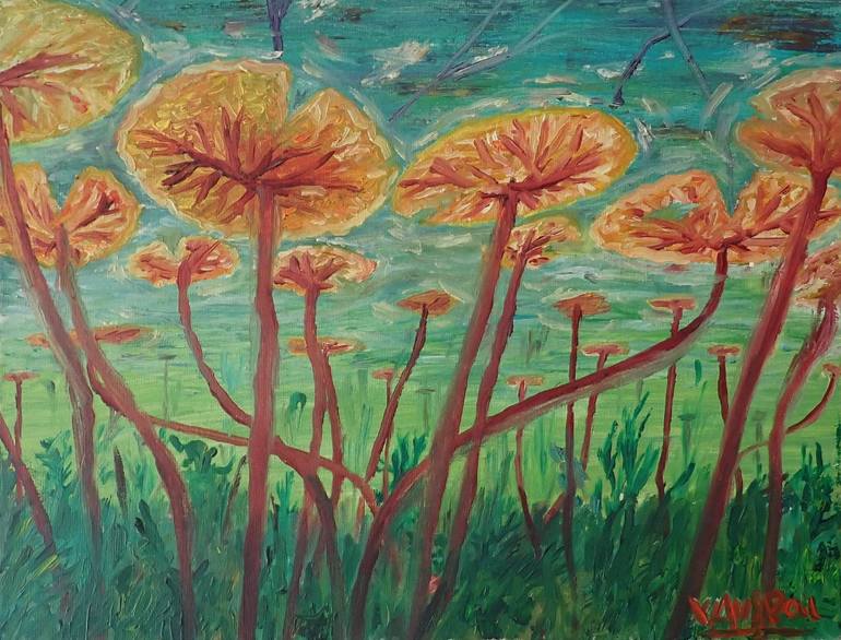 AQUATIC BALLET Painting by XAVIER POU GONZALEZ | Saatchi Art