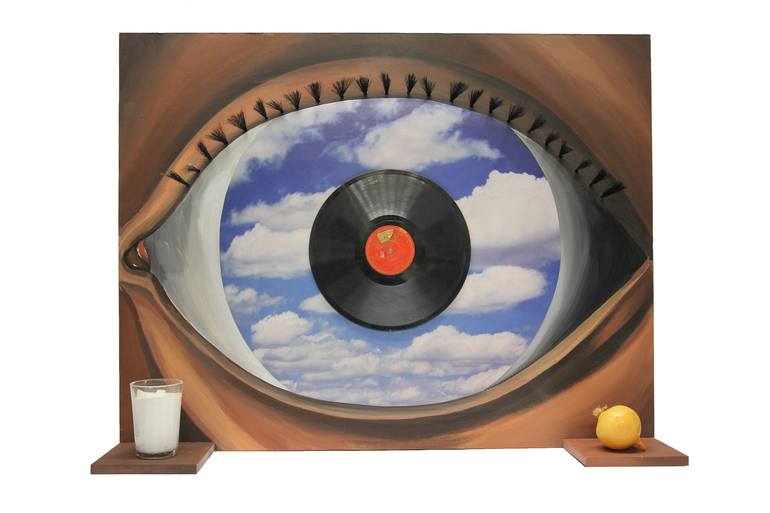 Hommage an Magritte Collage by Aleksandra Koneva | Saatchi Art