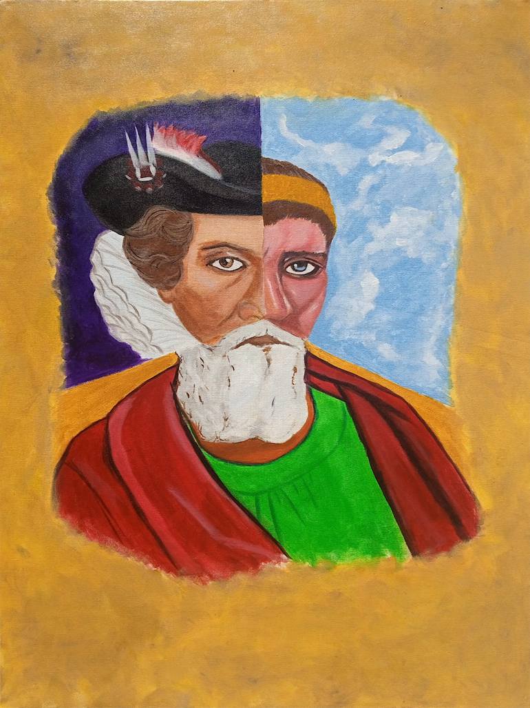 False Trinity Painting by Cyril Emmanuel | Saatchi Art