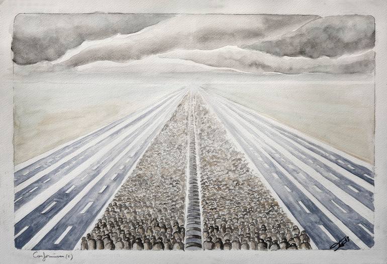 Conformism Painting by Thierry Falise | Saatchi Art