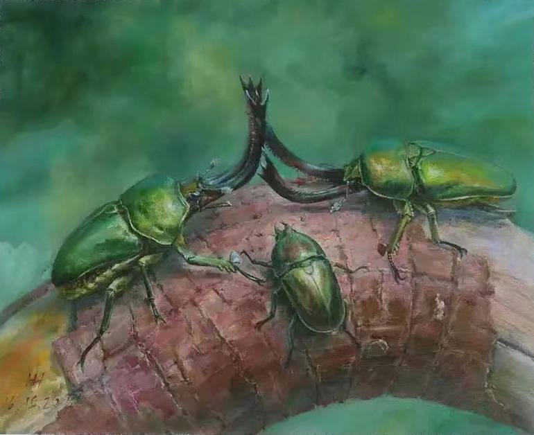 insect Painting by HUANG HAO | Saatchi Art