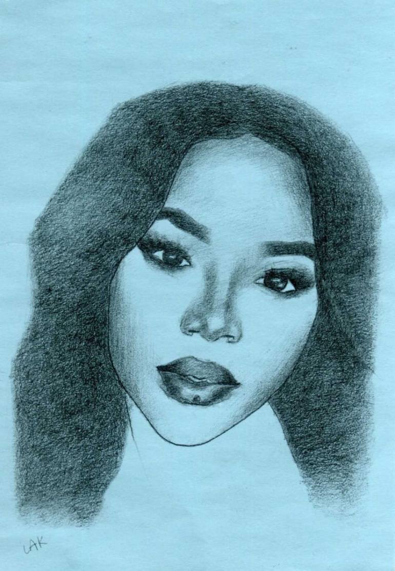 Brianna Drawing by Lakmal Buddi | Saatchi Art