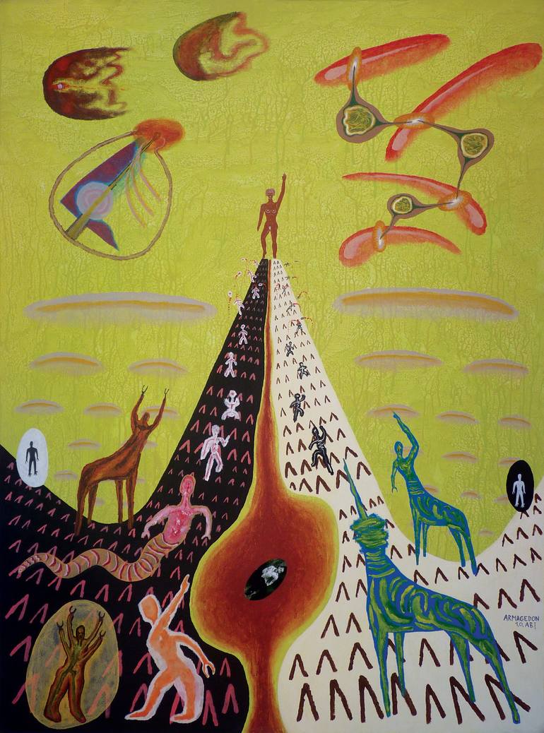 Armageddon , central canvas Painting by Andrej Bunusevac | Saatchi Art