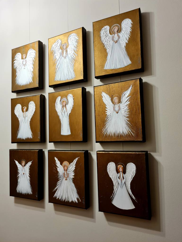 Angelisa Angel Painting by Madarasz Melinda | Saatchi Art