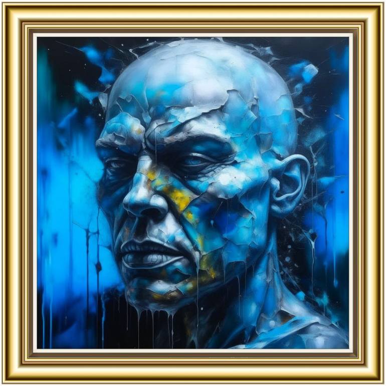 Abstract painting,Man is the heart of the universe Digital by Khamid ...