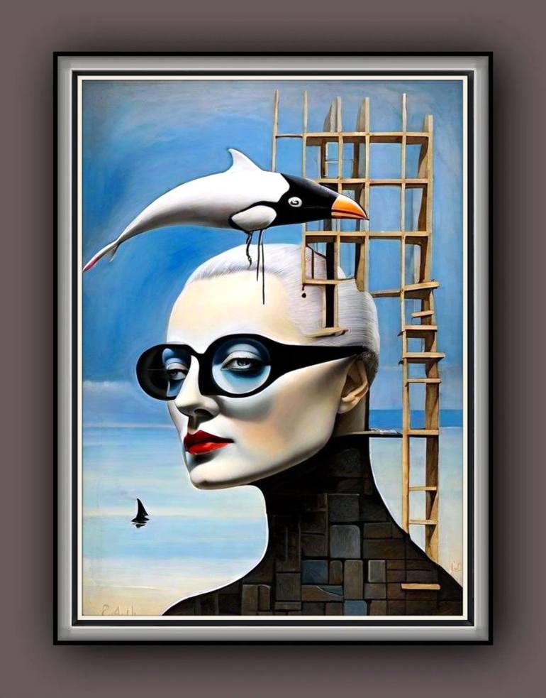 Abstract painting, The Great artist Salvador Dali #008 Digital by ...