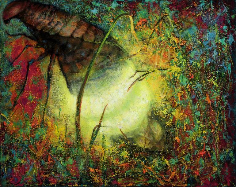 Glow Worm Painting by Simon Polkinghorn | Saatchi Art