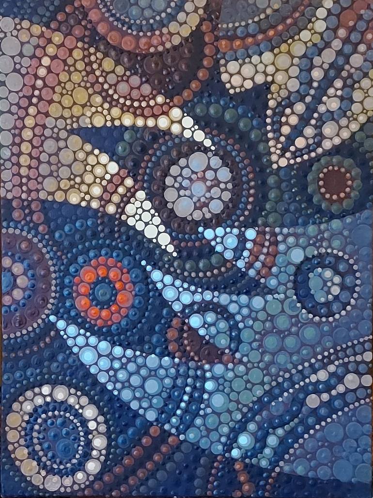 Dot Symphony Abstract Sydney Opera House Painting Painting by Val ...