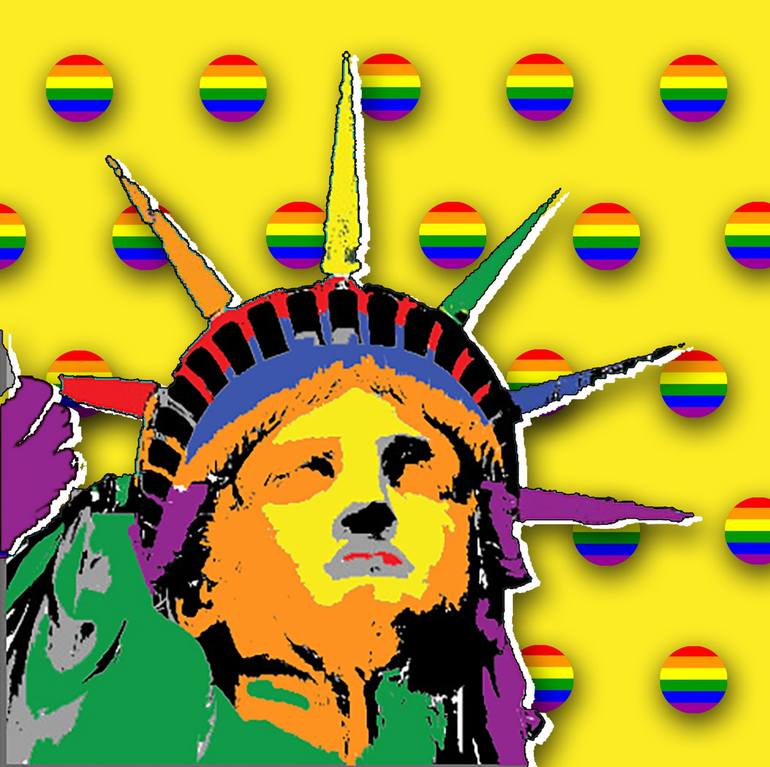 Statue of Liberty - New Pop Art - Human Rights Digital by Contemporary ...